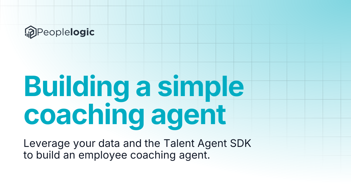 Building a simple coaching agent | Peoplelogic